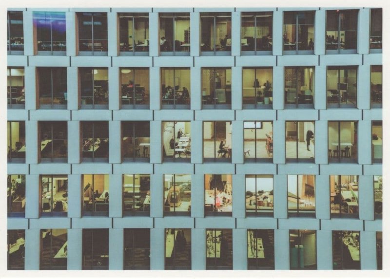 Inside Windows Of Giant Office Skyscraper Block Nosey Parker Postcard ...