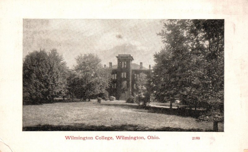 Ohio, Wilmington College University School Building Field OH Vintage ...