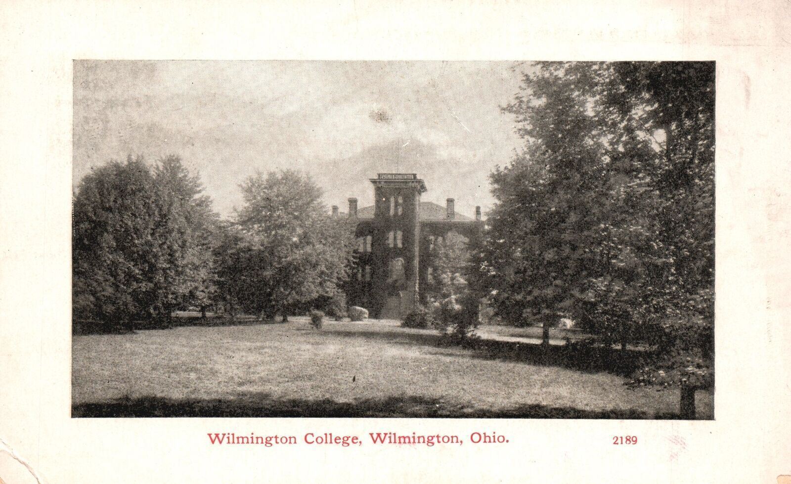 Ohio, Wilmington College University School Building Field OH Vintage ...