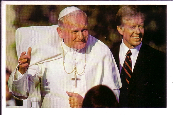Pope and President Jimmy Carter, 1979 | Other / Unsorted, Postcard ...