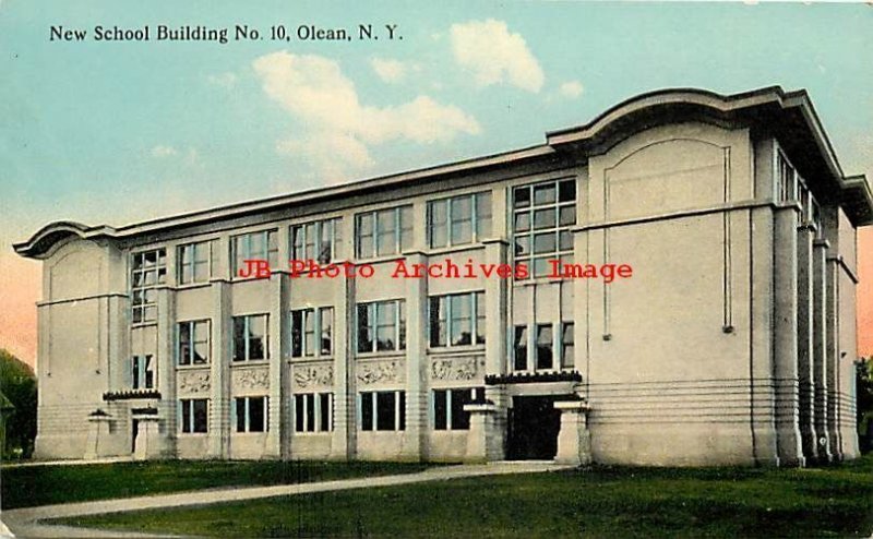 NY, Olean, New York, High School Building No 10, Entrance, Woolworth No ...
