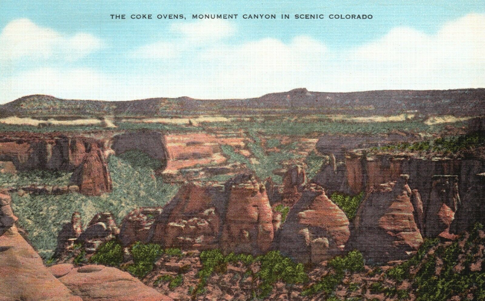 Vintage Postcard 1930's The Coke Ovens Monument Canton Scenic CO ...