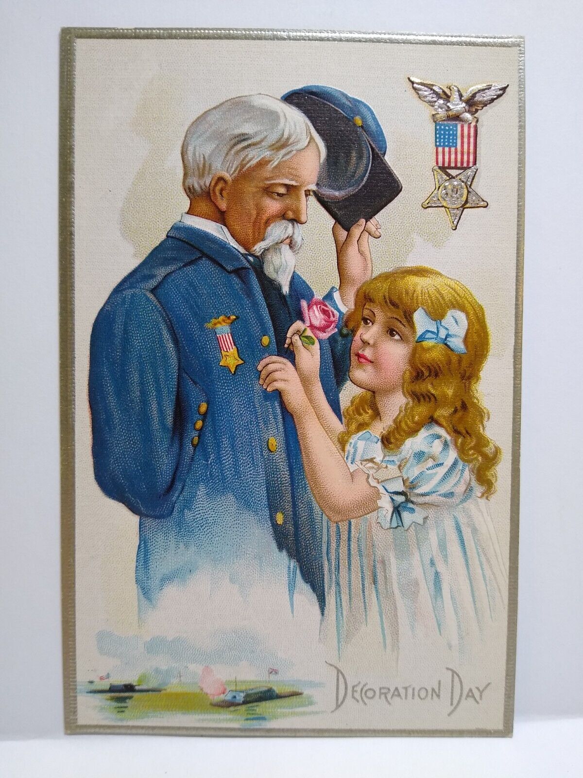 Decoration Day Postcard Navy Ships US General Civil War Nash Series 3 ...