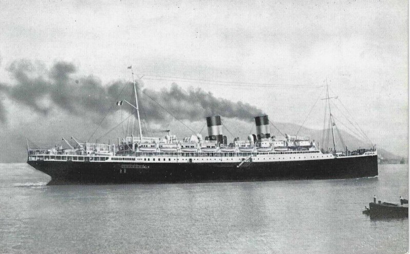 S.S. Roma, Navigazione Generale Italiana, Ocean Liner, Early Real Photo ...