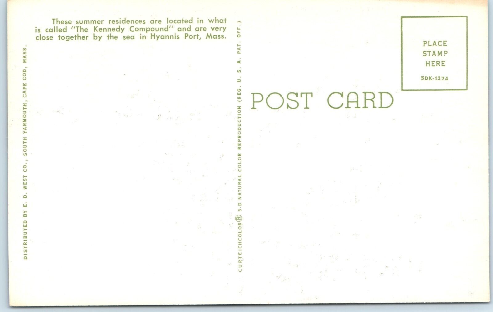 1965 Hyannis Port, Cape Cod, MA 4 View President Kennedy Compound ...