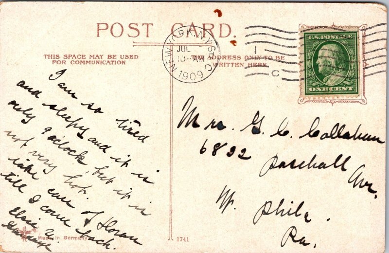 Vintage Postcard Park ROW and Street View New York City Posted 1909 ...