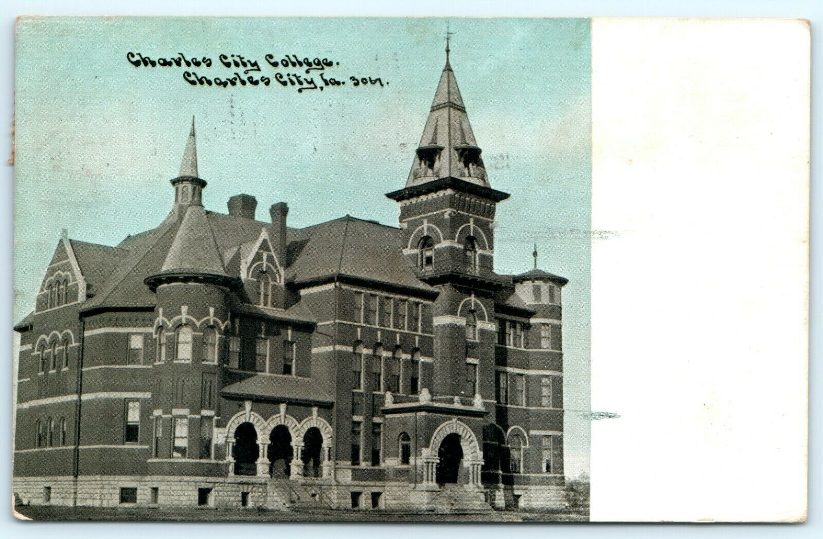 1909 Charles City IA College Photo Gertie Burma Ackley Hampton Mason ...