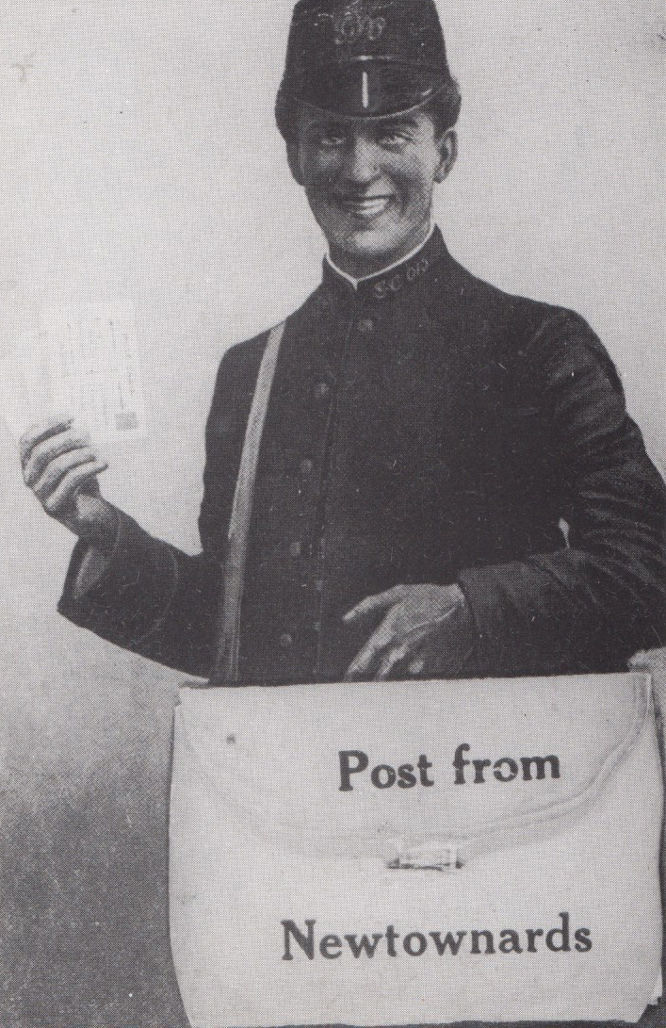 Post From Newtownards Irish Postman Reproduction Advertising Postcard ...