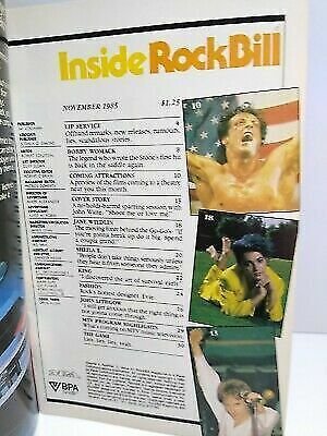 RockBill Magazine John Waite Sheila E Jane Wiedlin MTV Rocky Nov 1985 ...