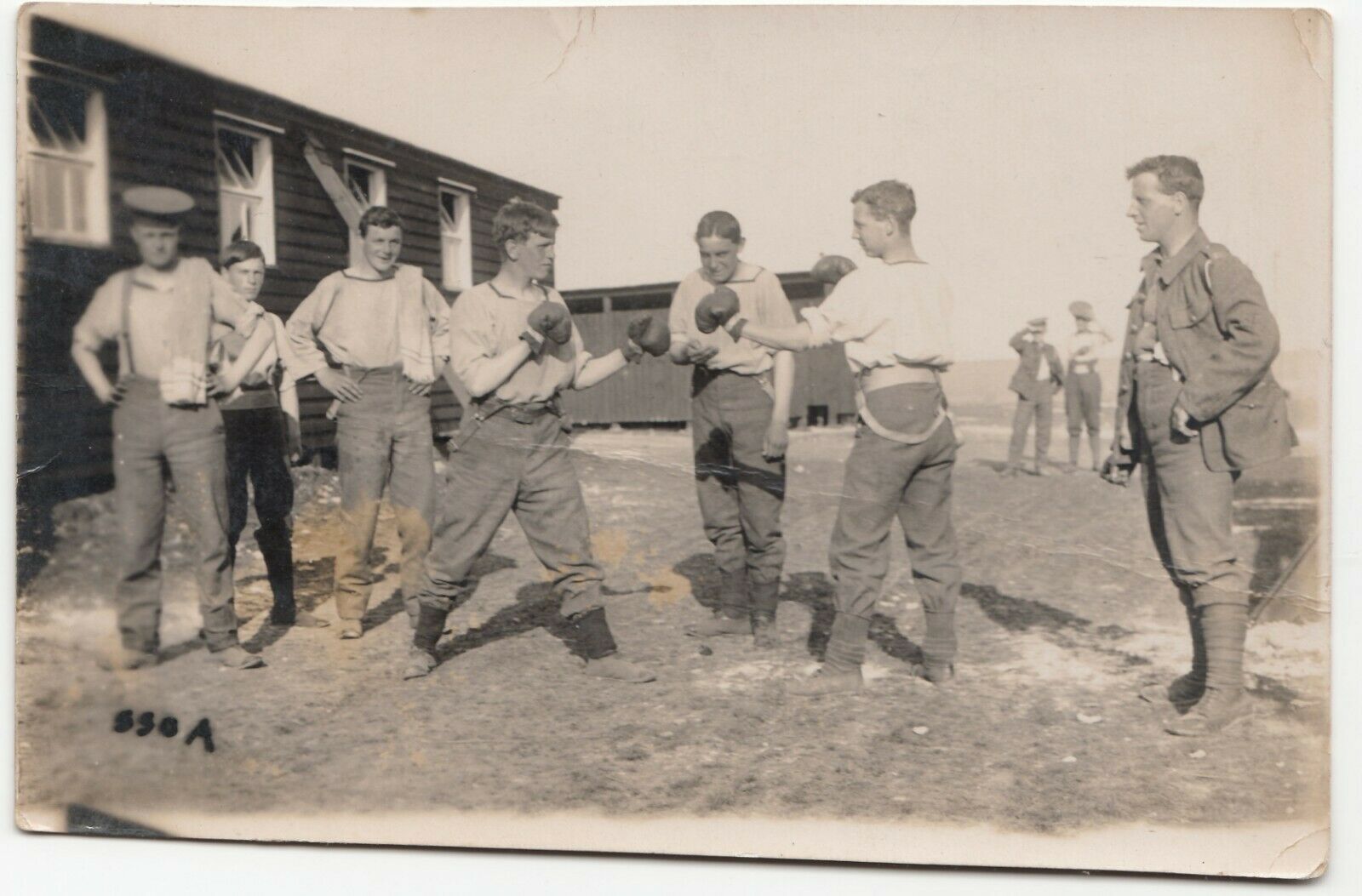 WW1; Social History, Boxing Match At Army Camp No 330 A RP PPC, Unused ...