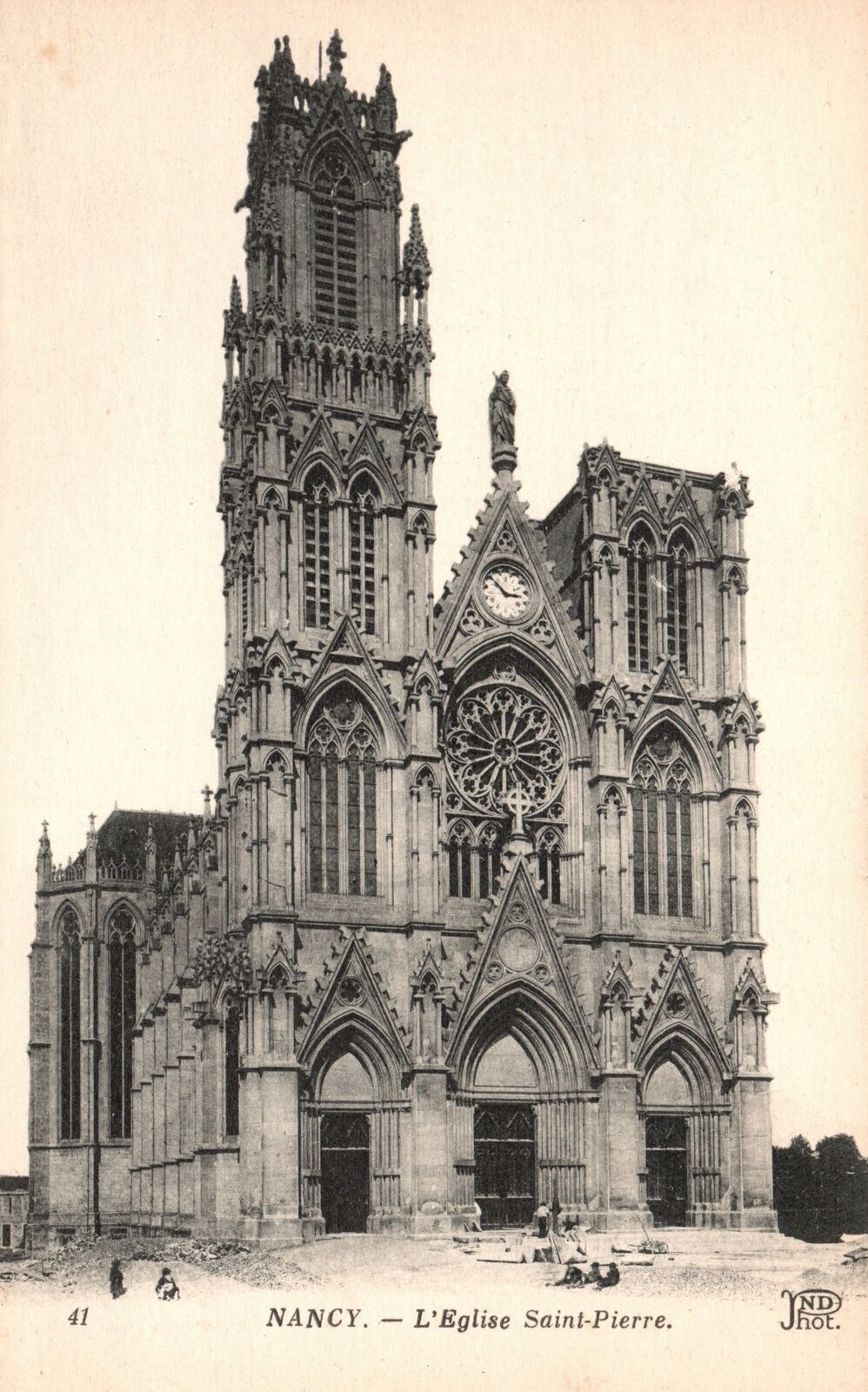 Vintage Postcard Nancy LEglise Saint Pierre Catholic church in Nancy ...