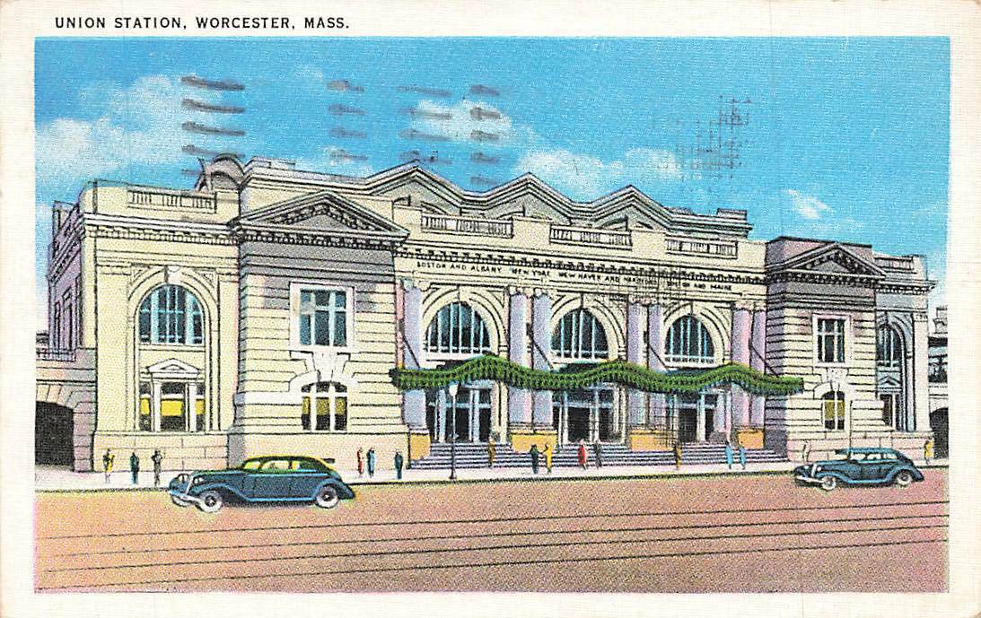Vintage Worcester Union Station Lot of 3 Different MA Mass P80 | United ...