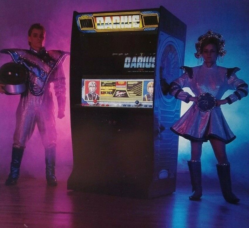 Darius Arcade Game Flyer 1987 Original Artwork Space Age 8.5" x 11 ...