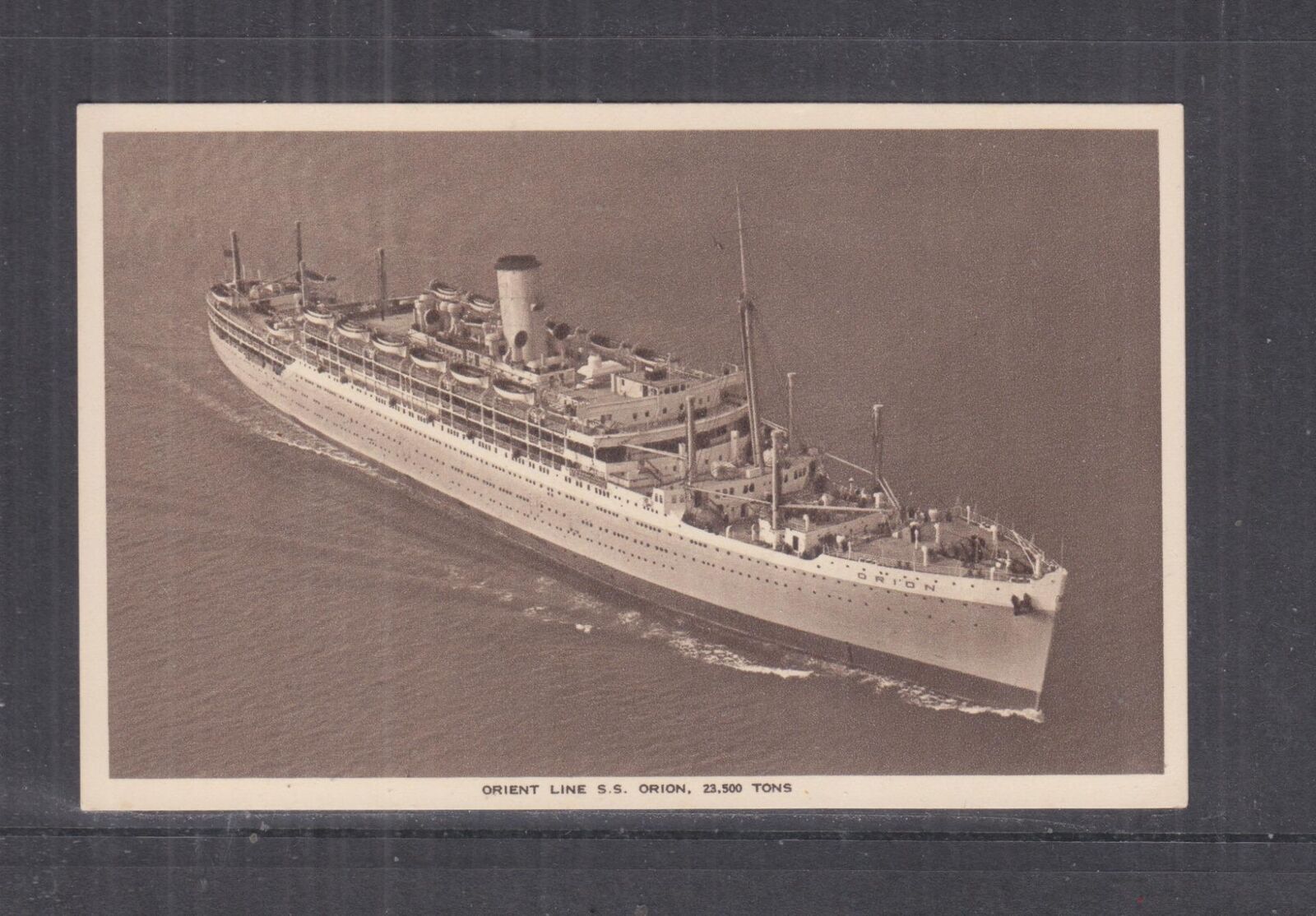 GREAT BRITAIN, SS ORION, ORIENT LINE, c1940 ppc., unused. | Other ...