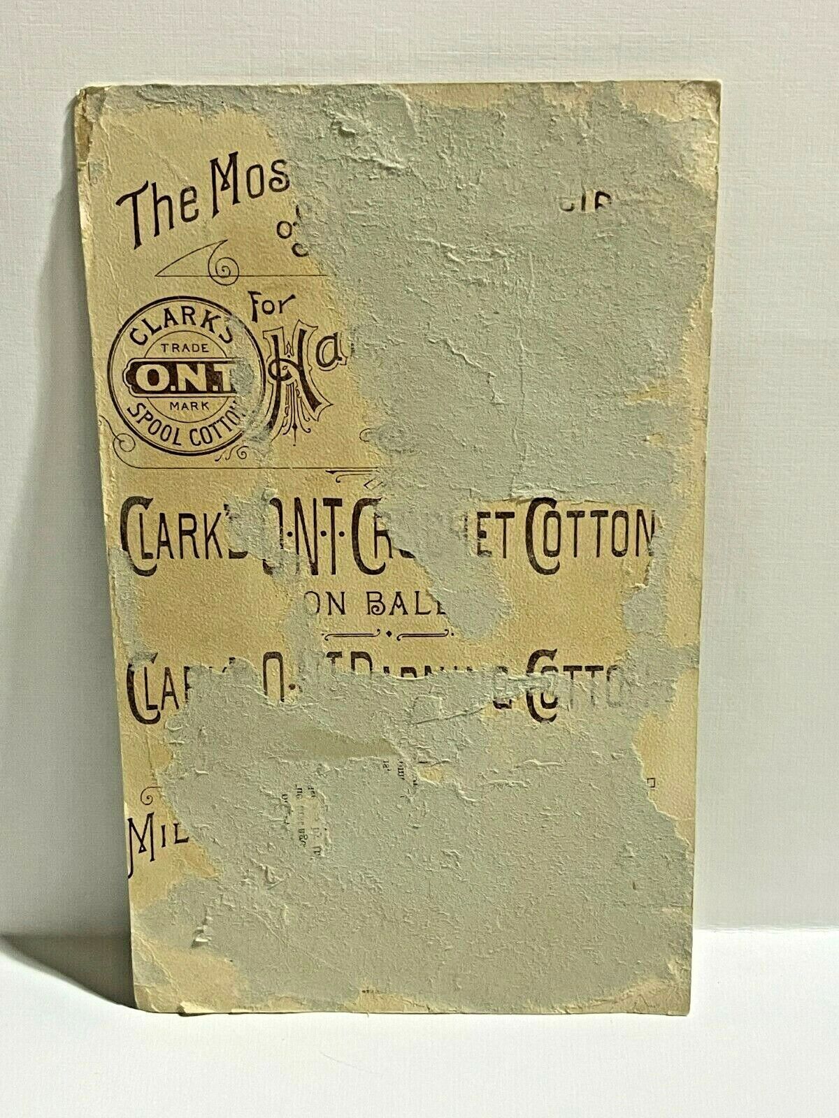 Clark's ONT Spool Cotton Moonlight Coney Island Victorian Trade Card ...