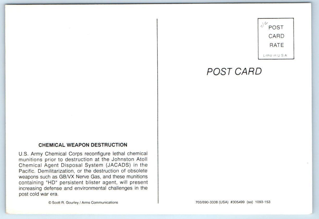JOHNSTON ATOLL ~ Hazmat Suits CHEMICAL WEAPON DESTRUCTION 4"x6 ...