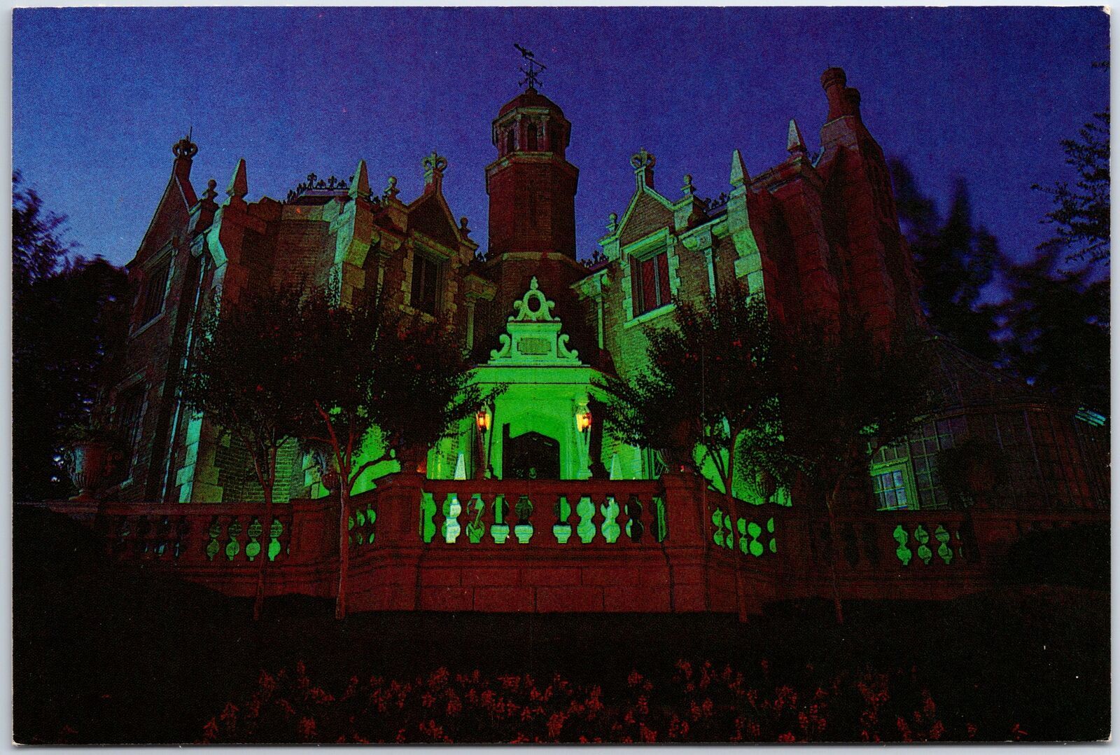 Vintage Continental Size Postcard the Haunted Mansion Walt Disney World ...