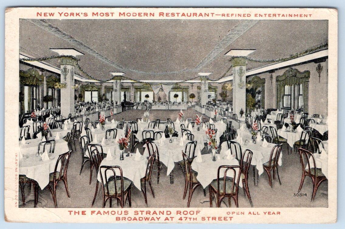 1920'S the Famous Strand Roof Restaurant Interior New York City Antique ...