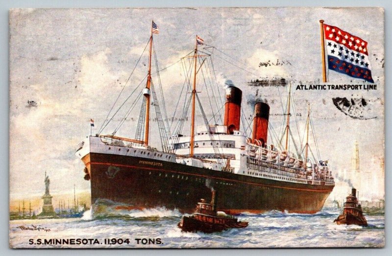 SS Minnesota Atlantic Transport Lines 1930 Postcard | United States ...