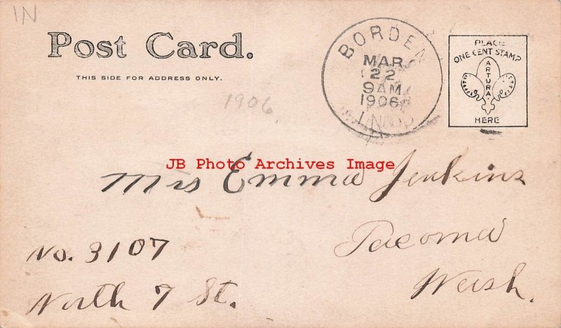 IN, Borden, Indiana, RPPC, Church, Exterior View, 1906 PM, Photo ...