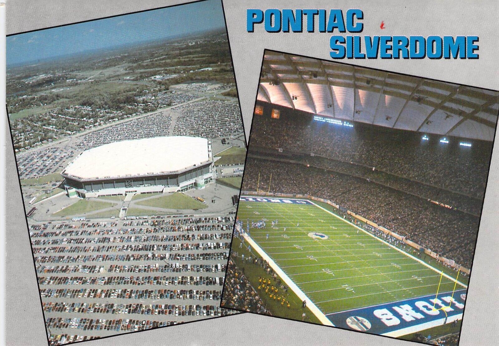 MI NFL Detroit Lions Int DEMO 2017 Pontiac Silverdome Stadium Postcard ...