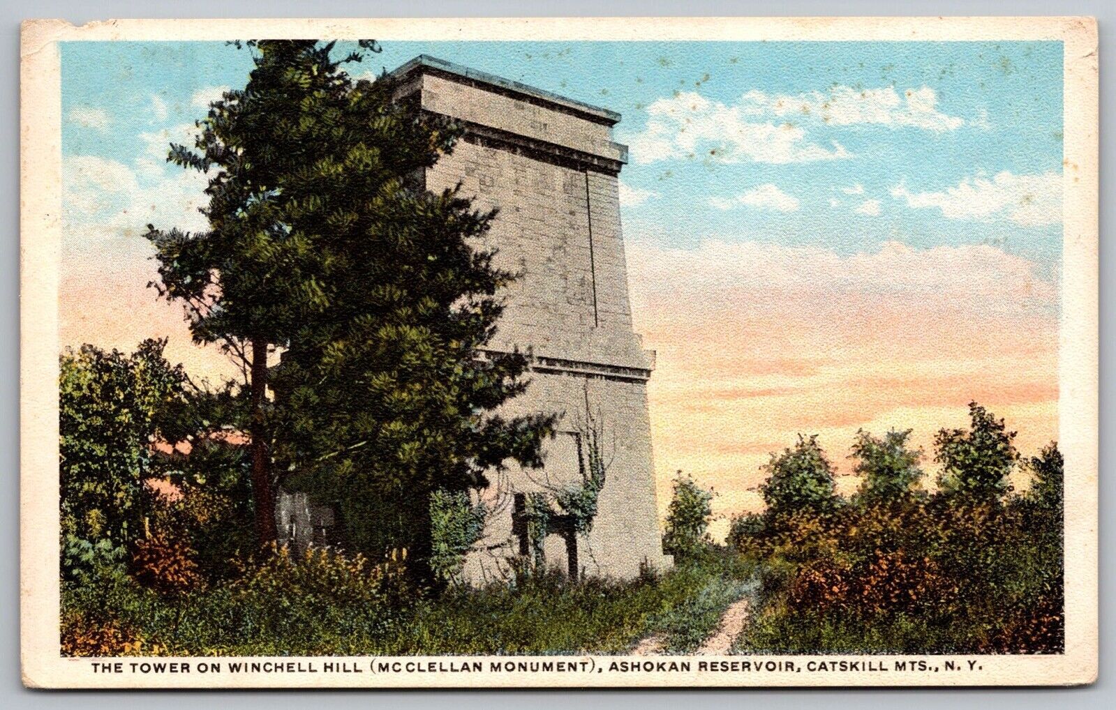 Tower Winchell Hill McClellan Monument Ashokan Reservoir Catskill Mts ...