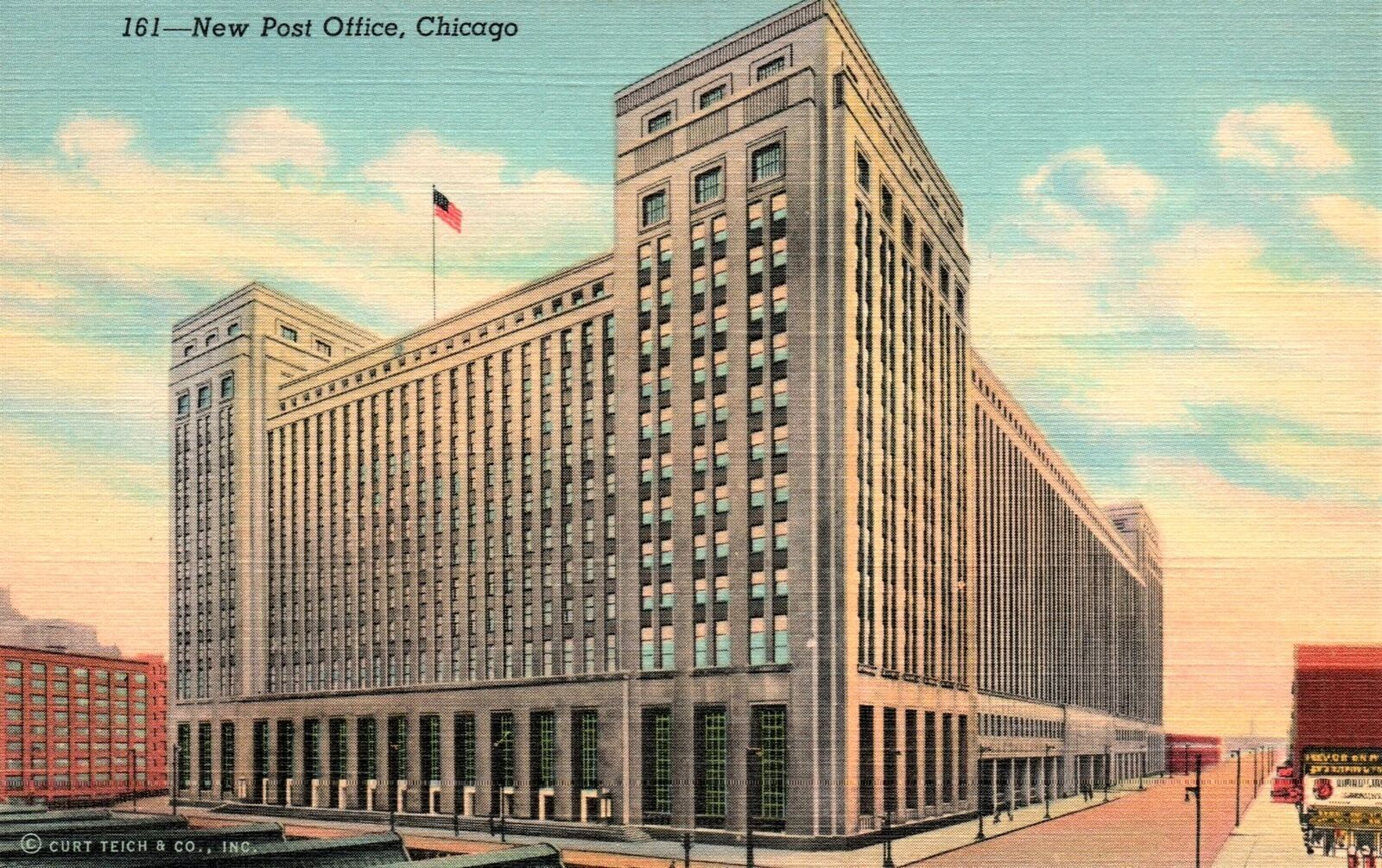 Vintage Postcard the New Chicago Post Office Dedicated in 1933 on Mint ...