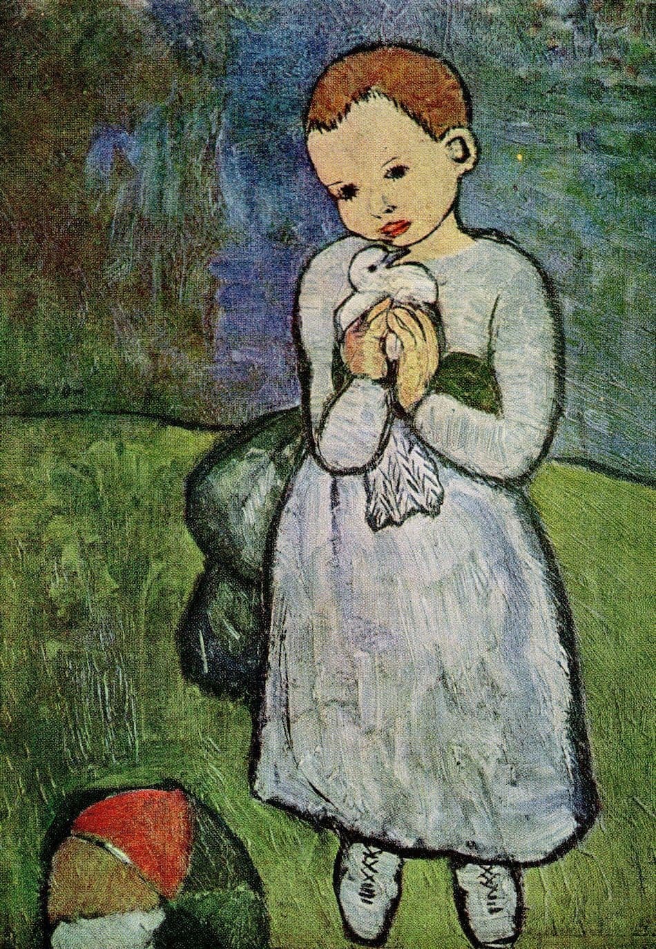 Pablo Picasso Child With A Dove Pallas Gallery London Painting Postcard ...