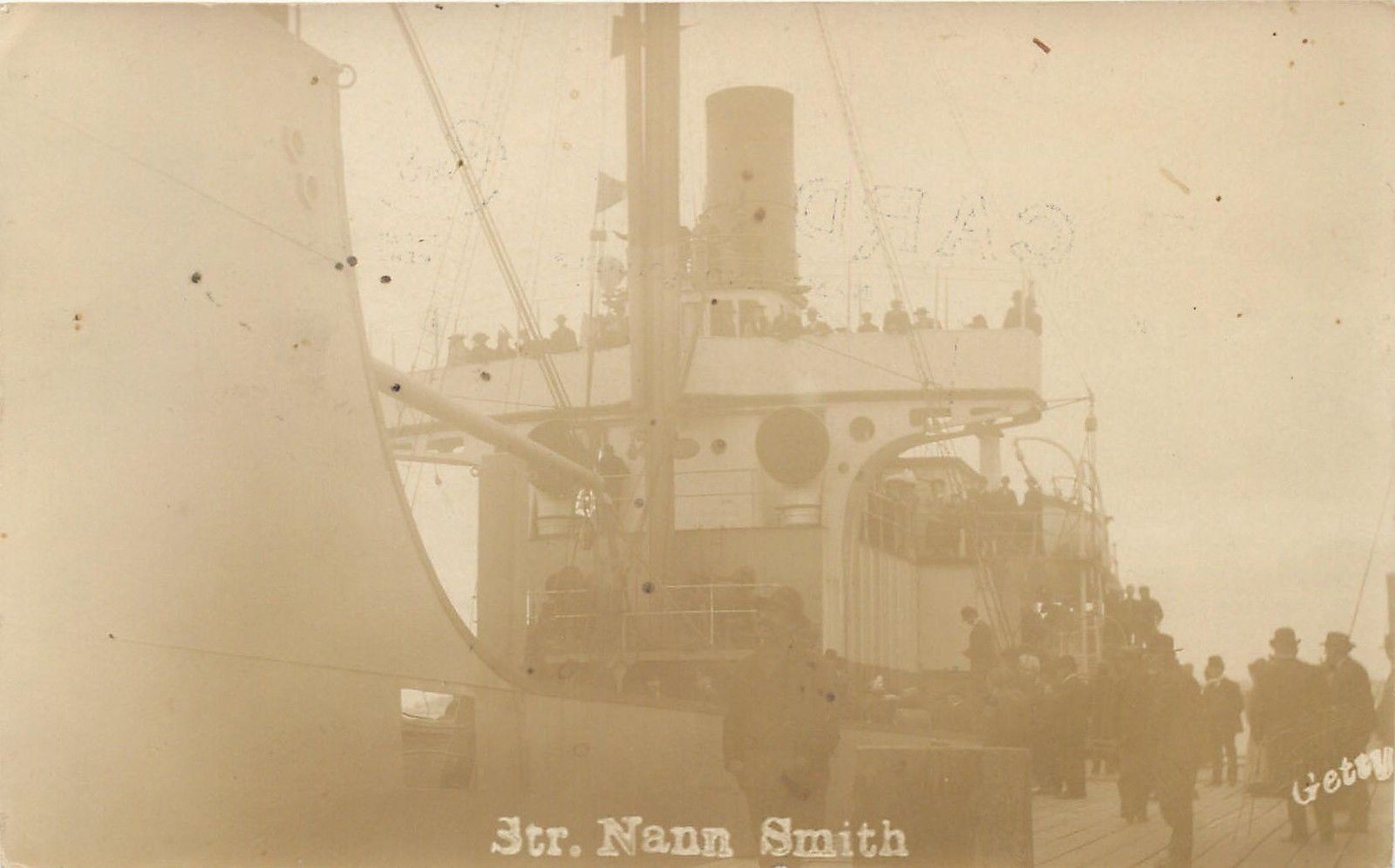 RPPC STEAMER NANN SMITH Ship at Dock ca 1910s Getty Photo Postcard ...