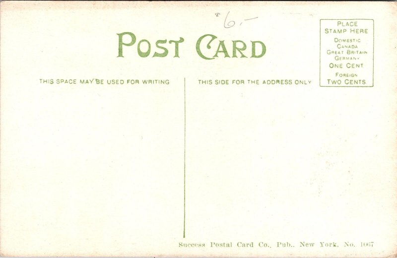 Vintage Postcard View of Broadway Downtown New York City and Street ...