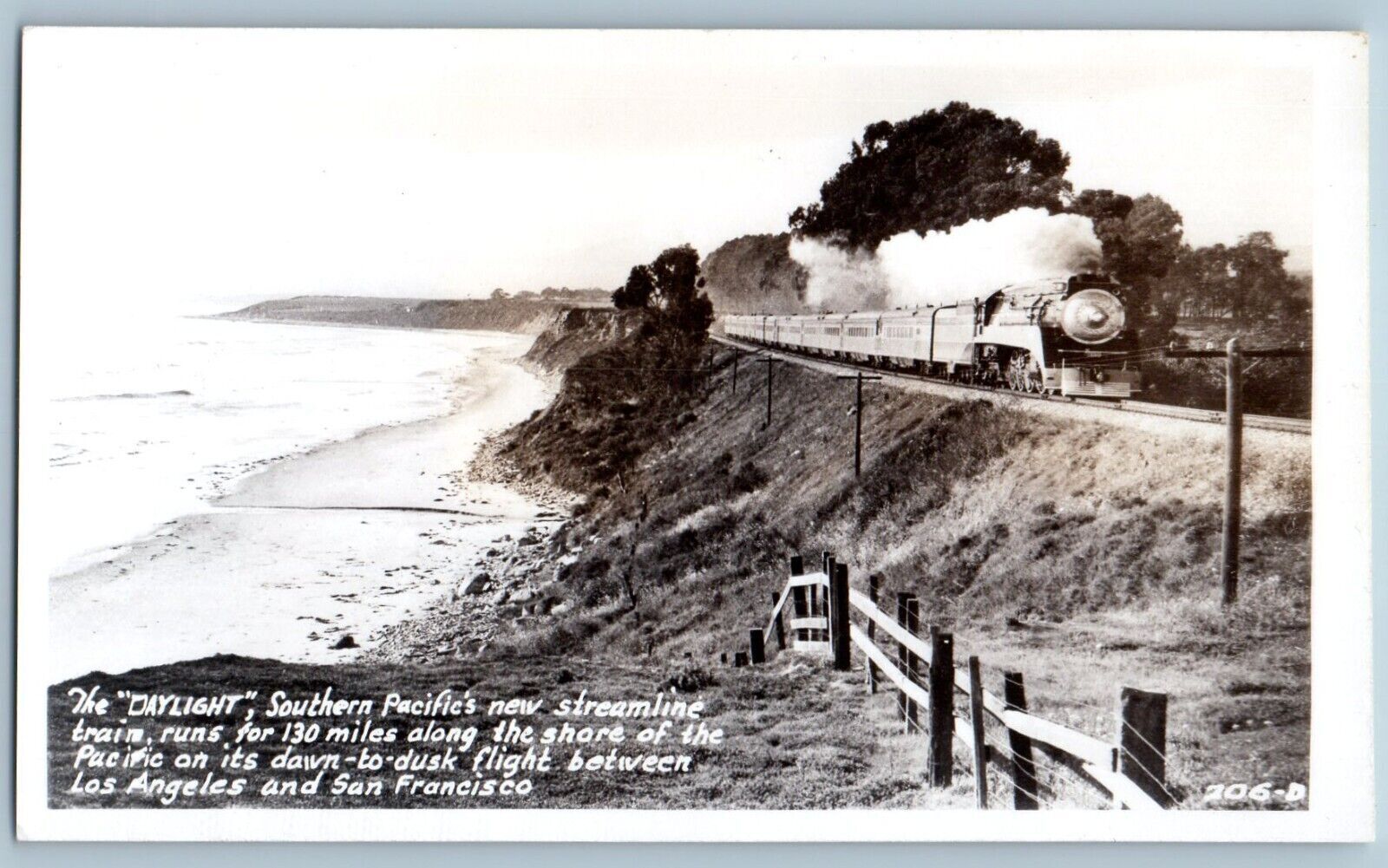 San Francisco CA Postcard RPPC Photo Daylight Southern Pacifics ...