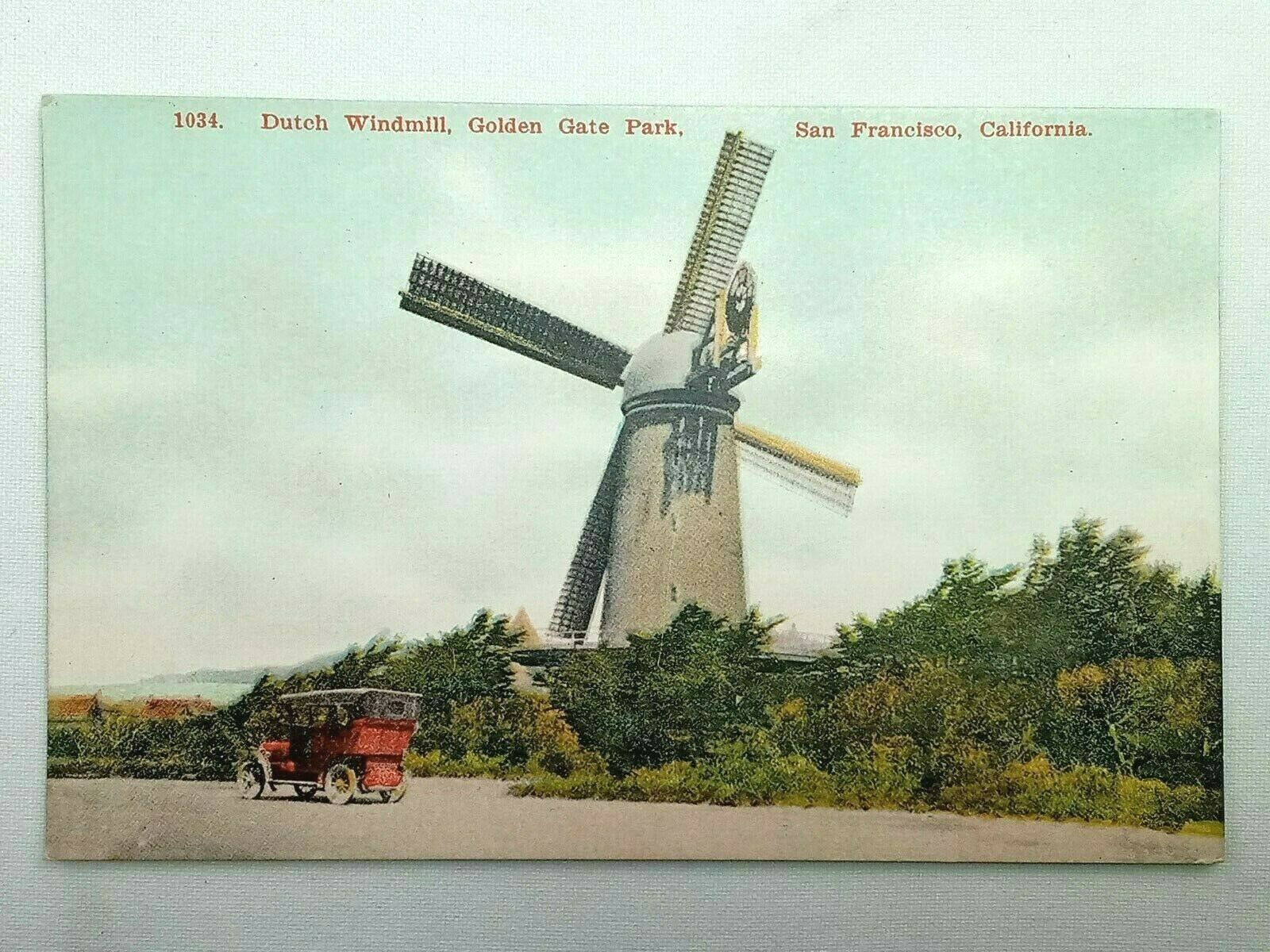 Vintage Postcard Dutch Windmill Golden Gate Park San Francisco CA ...