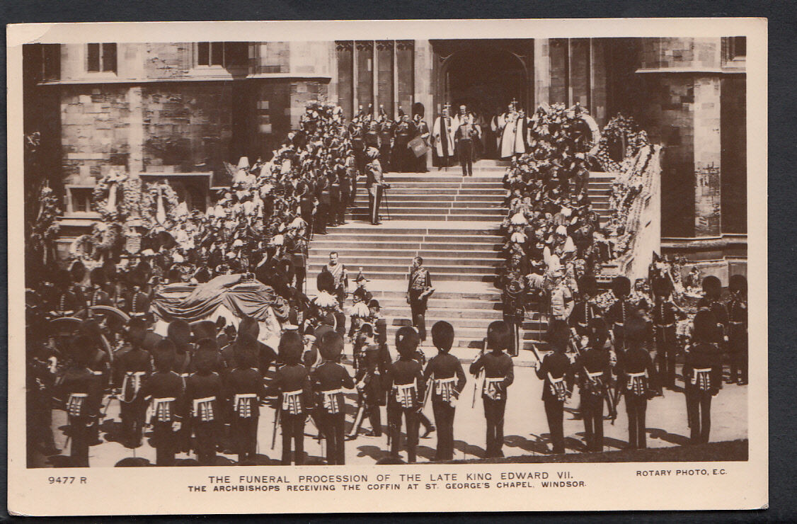 Royalty Postcard - The Funeral Procession of The Late King Edward VII ...