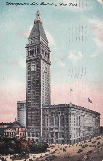 New York City Metropolitan Life Building 1910 | United States - New ...