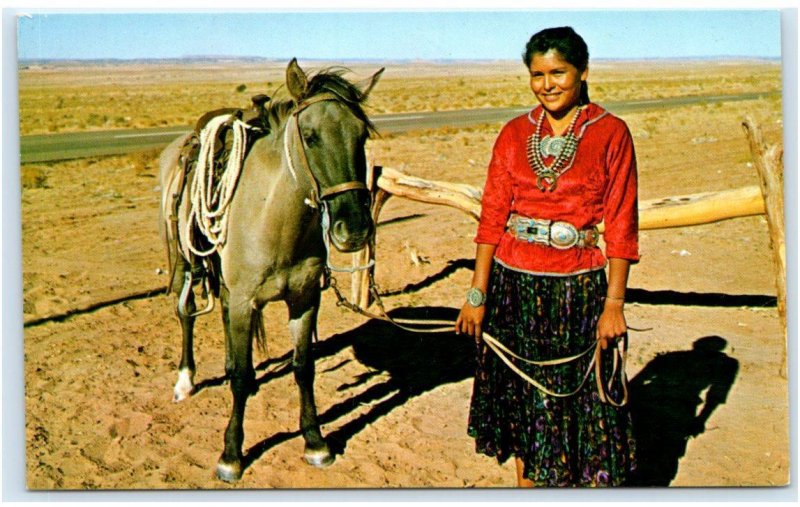 ARIZONA ~ Navajo Reservation ~Native American Woman ALICE YAZZIE c1950s ...