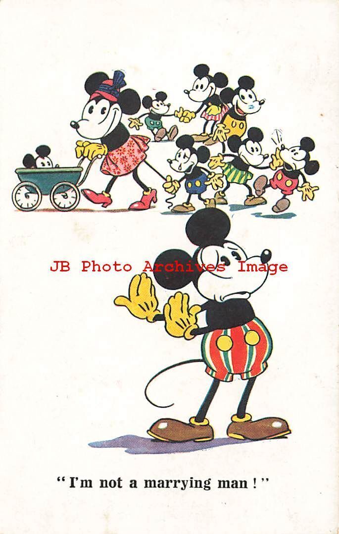 Disney, Woolstone No 504, Mickey Mouse, I'm Not a Marrying Man! | Other ...