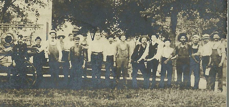 Arthur IOWA RPPC '07 FIRE DEPARTMENT Firemen nr Sac City Odebolt Ida ...