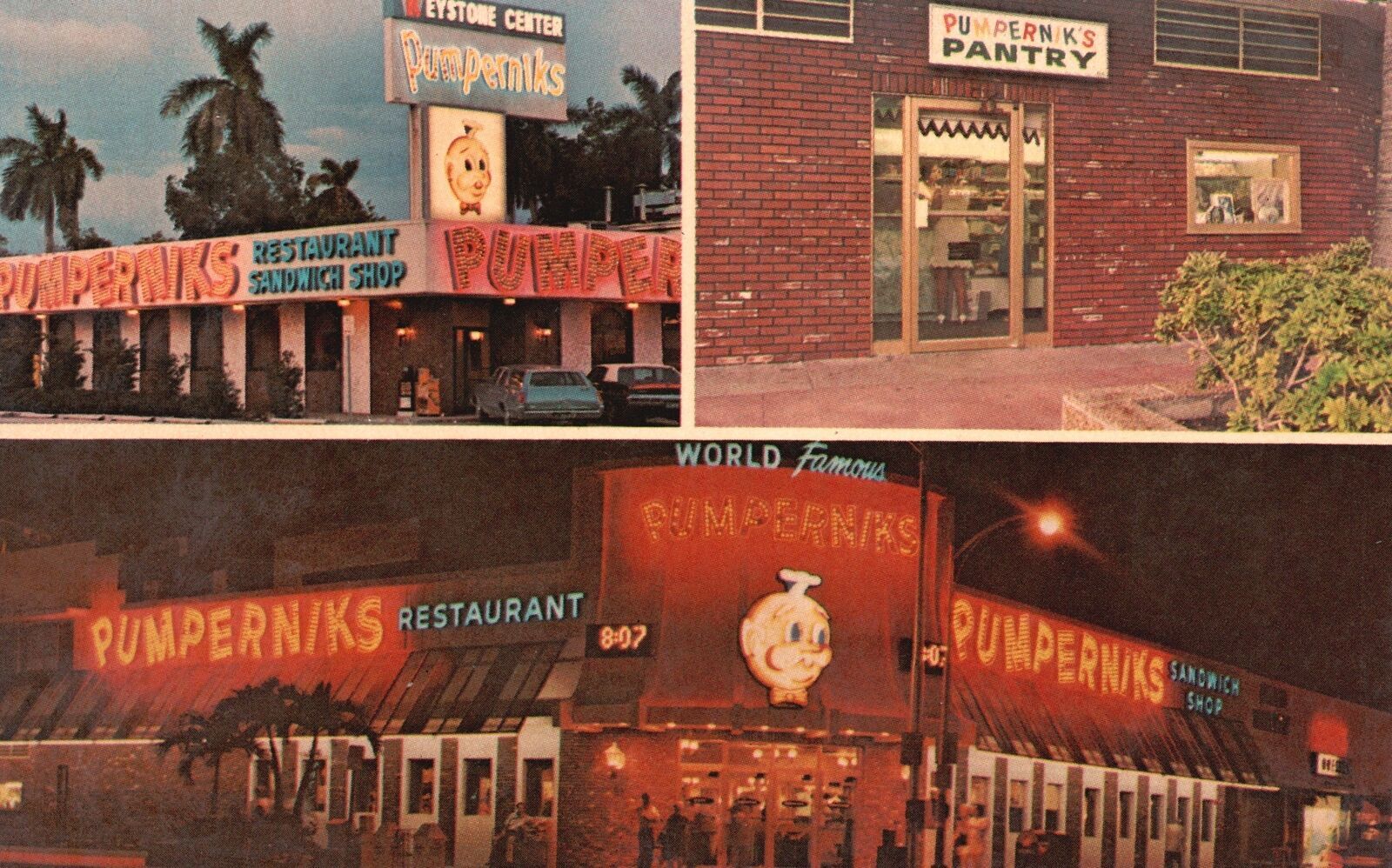 Vintage Postcard Pumperniks Restaurant & Pantry Miami Florida FL ...