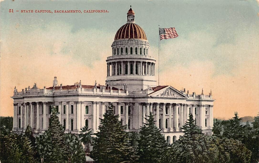 Sacramento Stage Capitol California Lot of 4 CA Postcards | United ...