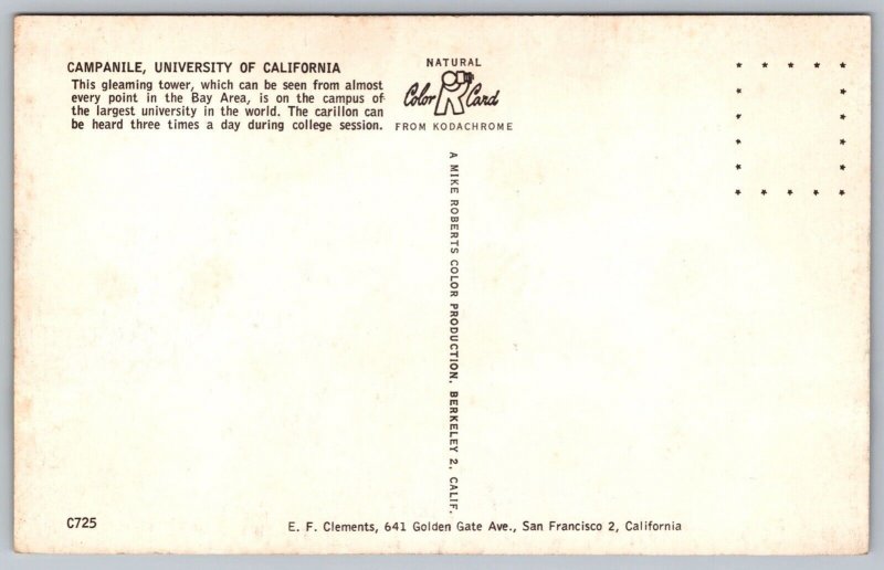 Berkeley California University Of CA Campanile Campus Landmark Chrome ...