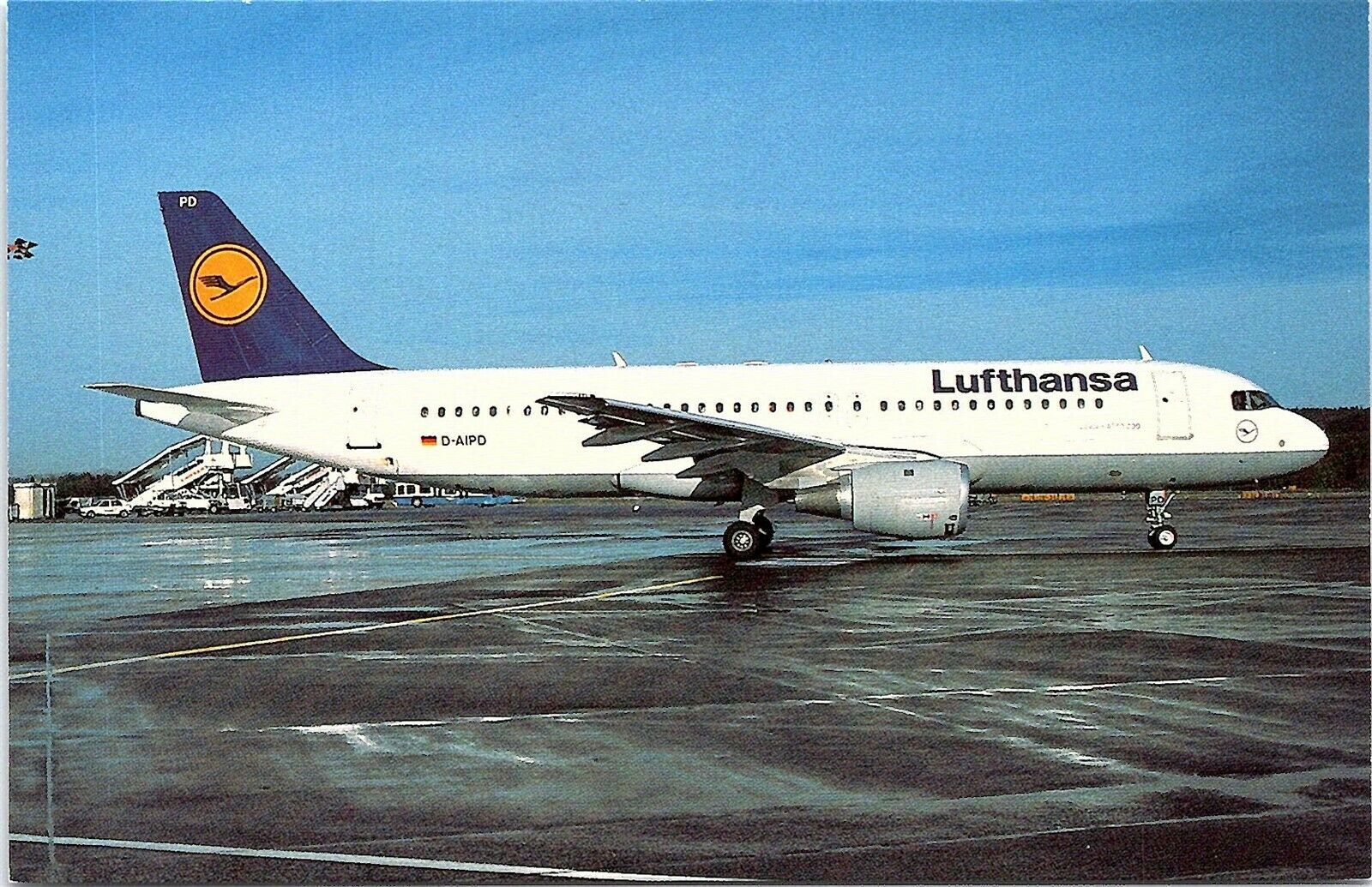 Postcard~Lufthansa~Airbus Industrie A320-211~Airplane~Vintage~A63 ...