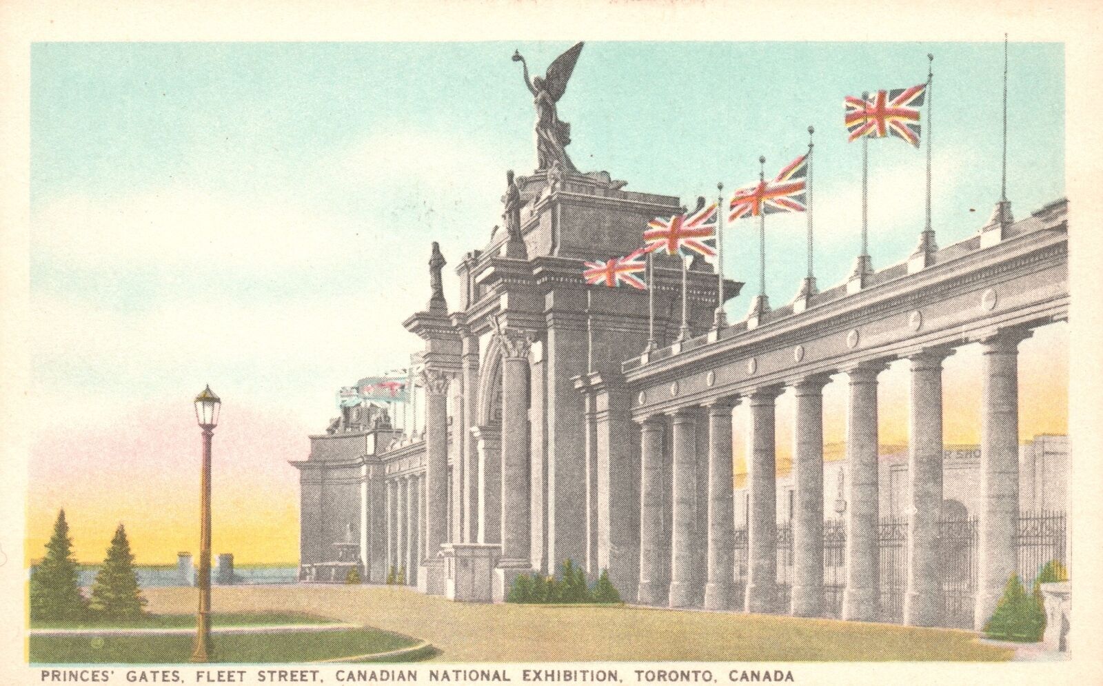 Vintage Postcard Prince'S Gates Canadian National Exhibition Toronto ...