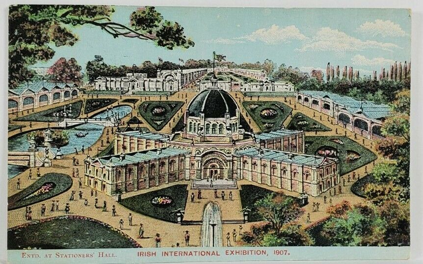 Irish International Exhibition 1907 Entd. At Stationers Hall Postcard ...