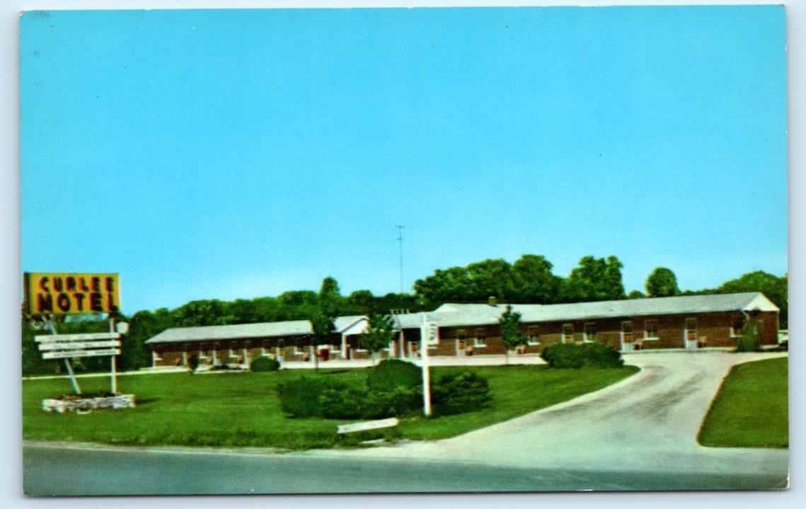 PERU, Indiana IN ~ Roadside CURLEE MOTEL ca 1950s Miami County Postcard ...