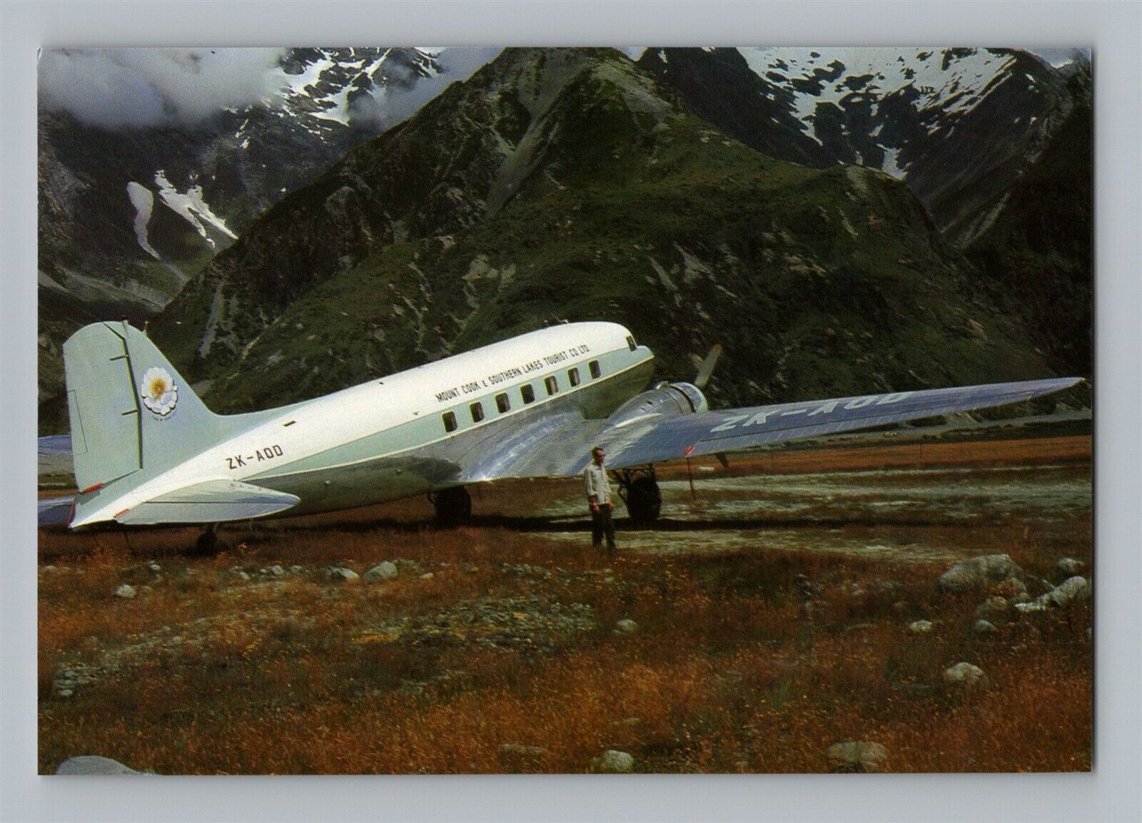 Aviation Airplane Postcard Mount Cook Southern Lakes Tourist Co Airline ...