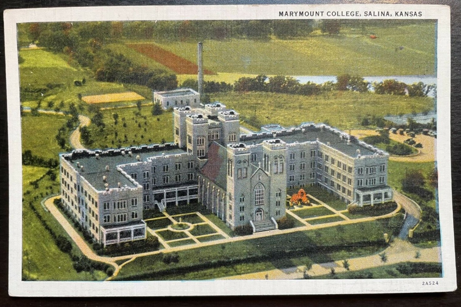 Vintage Postcard 1934 Marymount College Salina Kansas | United States ...