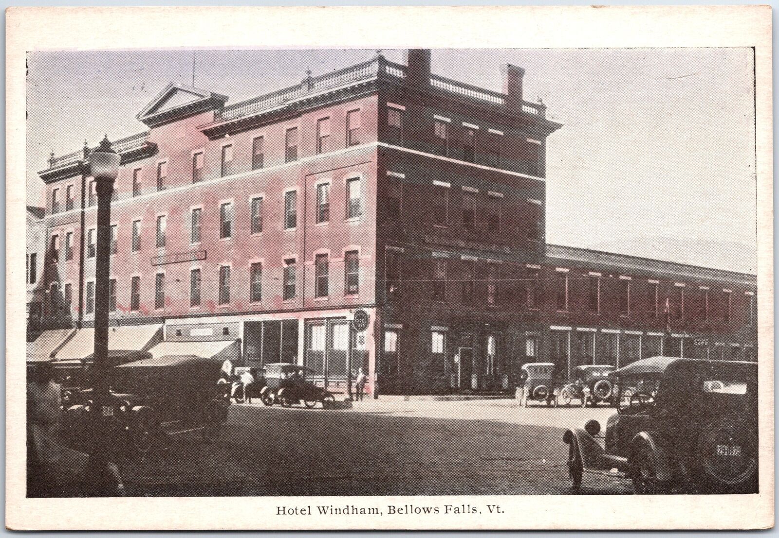 Vintage Postcard Hotel Windham Located at Bellows Falls Vermont C. 1925 ...