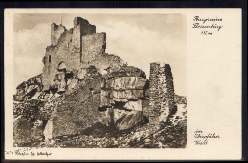 3rd Reich Germany 1940 Concentration Camp KL Flossenburg Guard Feldpost ...