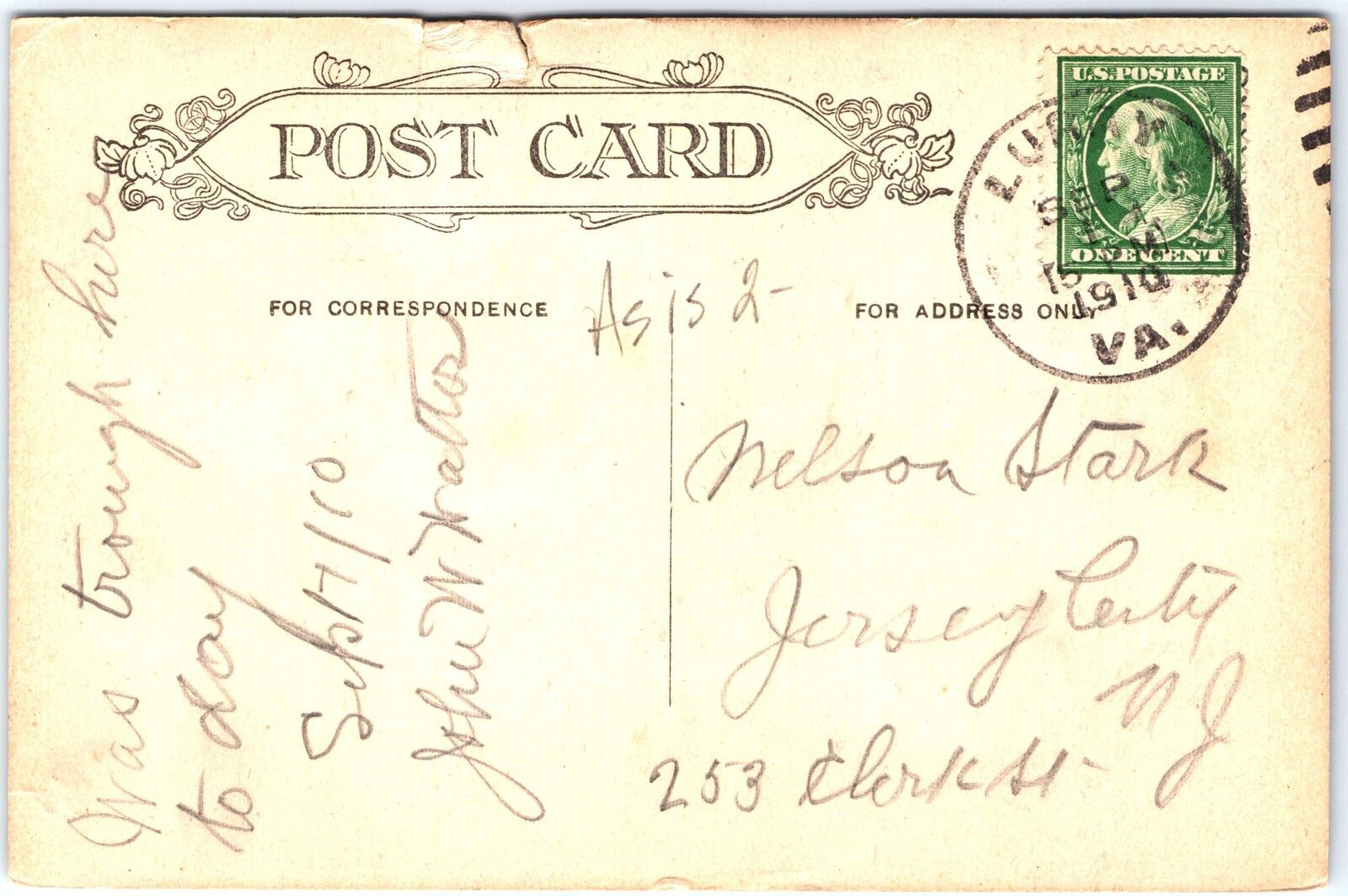 Vintage Postcard Rock Formation at the Caverns of Luray 1910 (Rough TOP ...