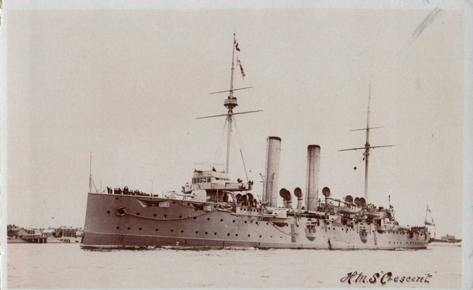 RPPC Photo British Royal WWI Navy HMS Crescent Cruiser - 2 | Other ...